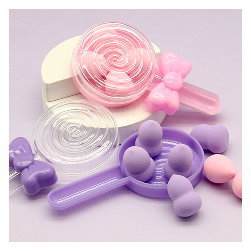Mini Makeup Sponge With Plastic Lollipop Holder NBC-480199(DK) - Horizon