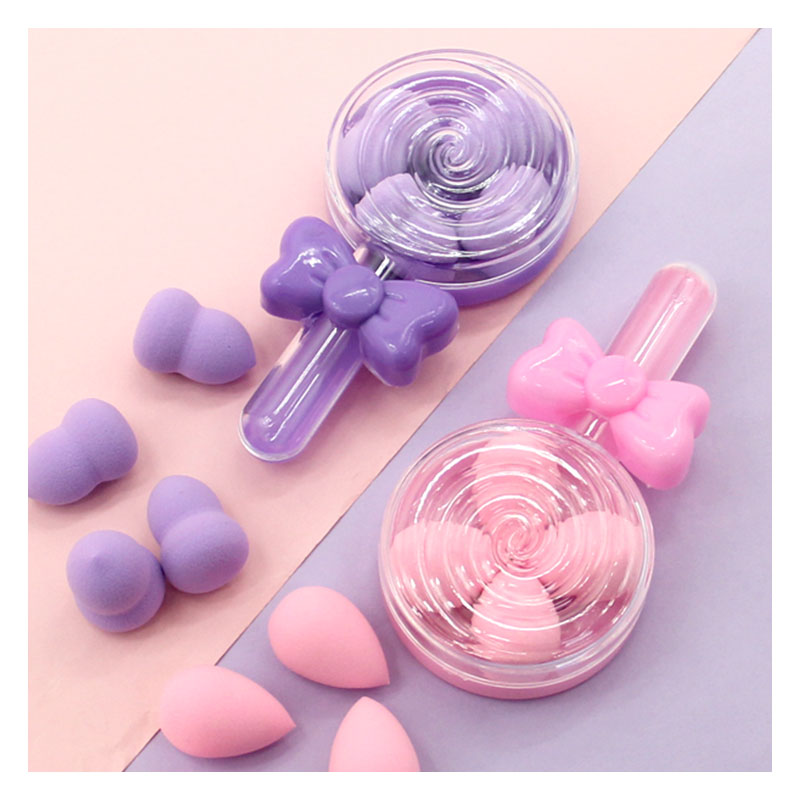 Mini Makeup Sponge With Plastic Lollipop Holder NBC-480199(DK) - Horizon